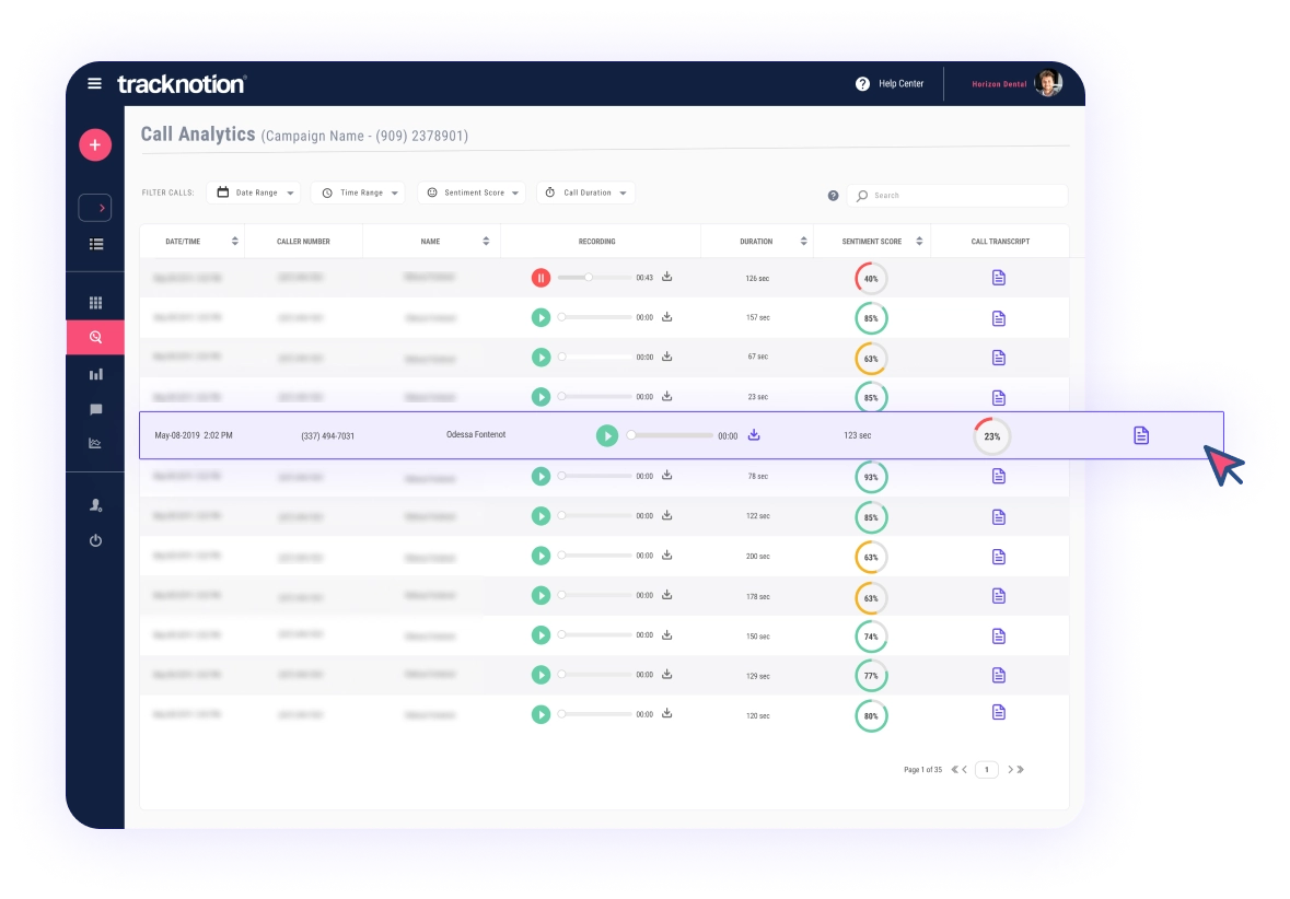 Call Recording Solutions for Business Excellence - TrackNotion